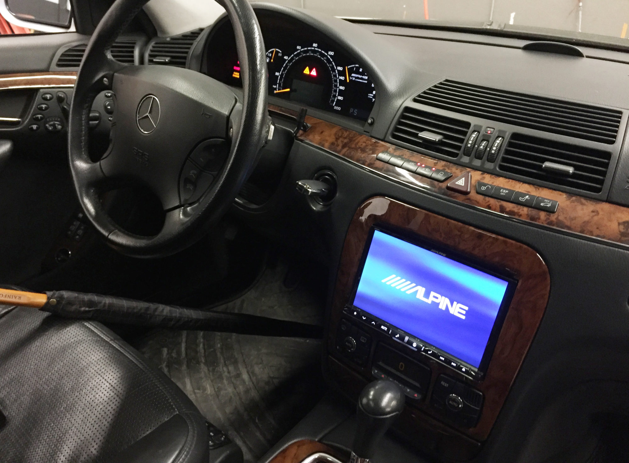 Custom Dash fits 8" Alpine Screen in S-Class Mercedes-Benz - InPhase ...